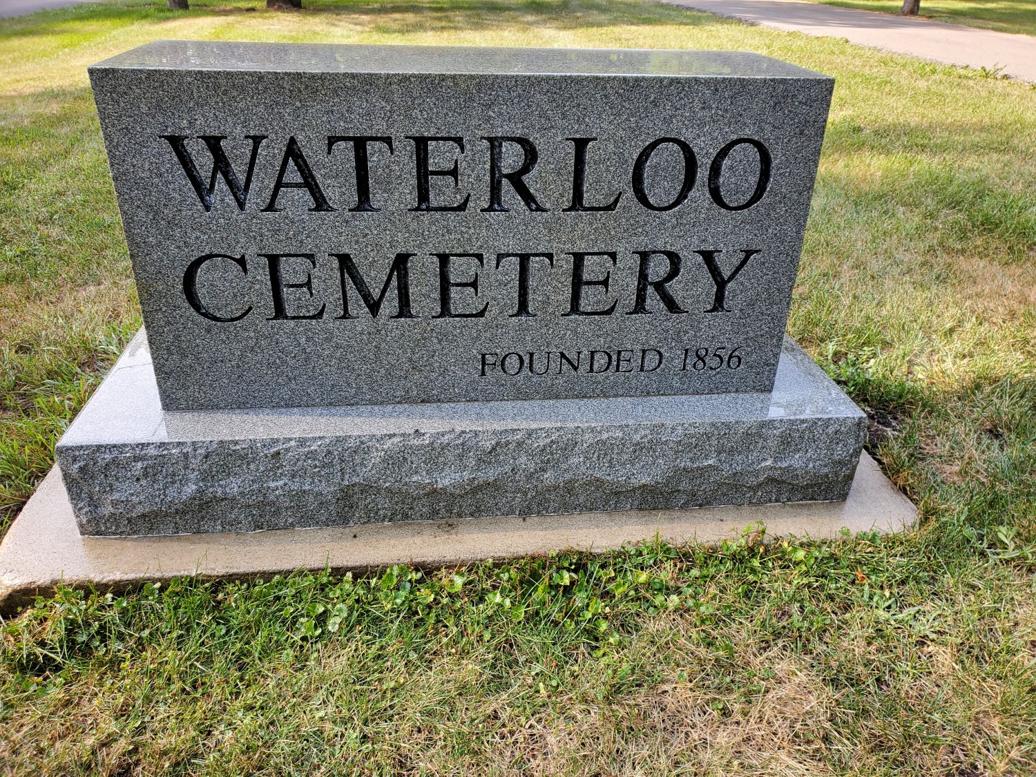 Waterloo Cemetery Sign - Decorah Memorial