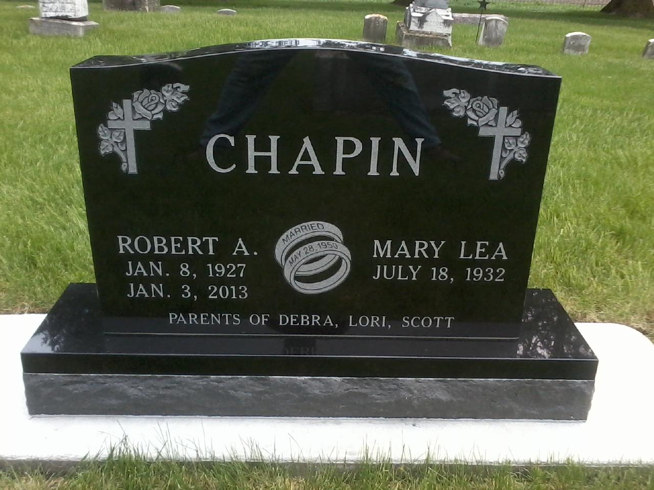 Chapin, Robert, Mary - Decorah Memorial