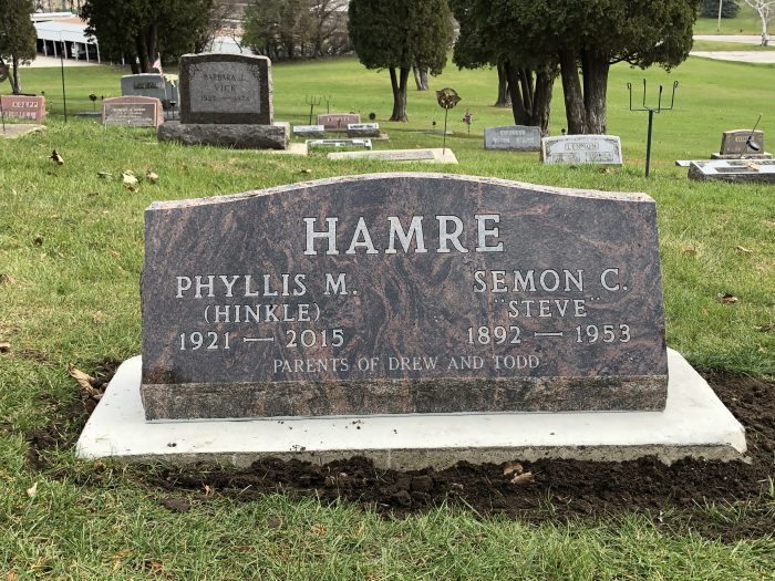 Hamre, Phyllis, Semon - Decorah Memorial